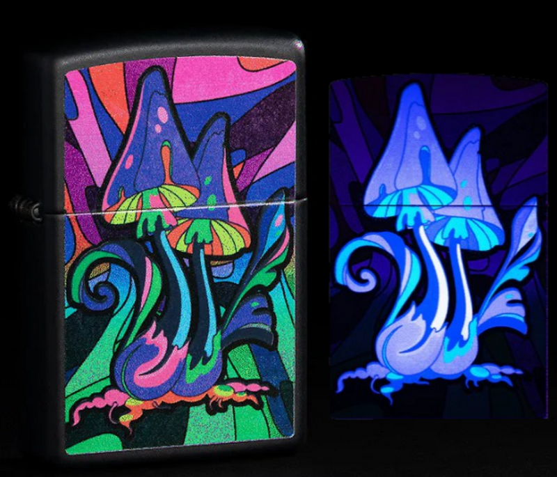 Zippo - Magic Mushrooms Neon Motiv - Lighter - Actionshop.no / Stort ...
